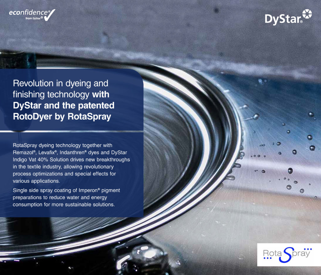 DyStar’s Latest Breakthrough in yarn and piece dyeing with RotaSpray ...